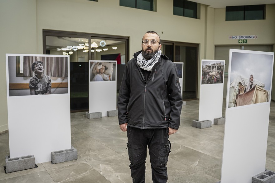 Belal Khaled’s photographs bring the horror of life in Gaza to Johannesburg | GroundUp